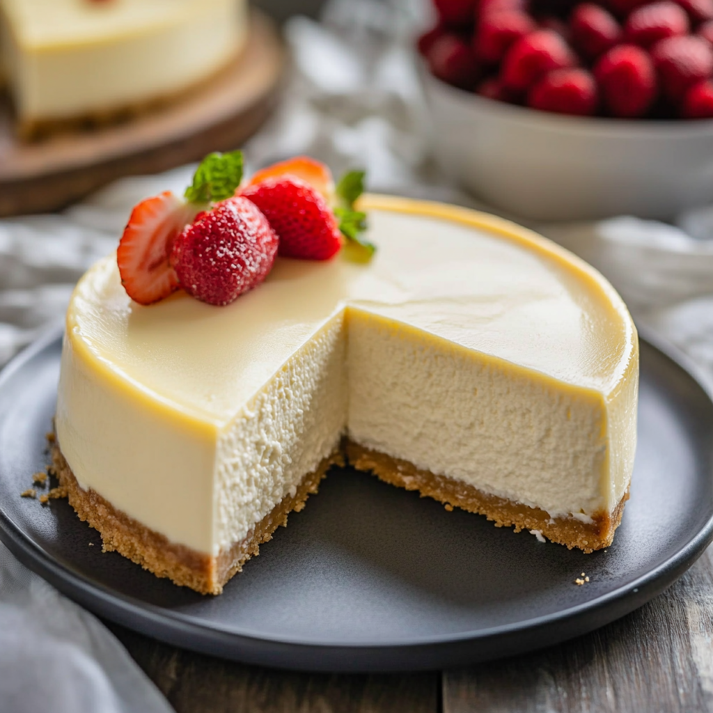Homemade New York Style Cheesecake